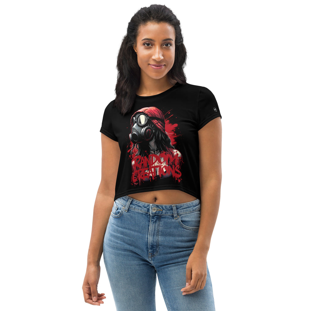 Gas Girl Red 2.0 - Crop Tee – Random Creations