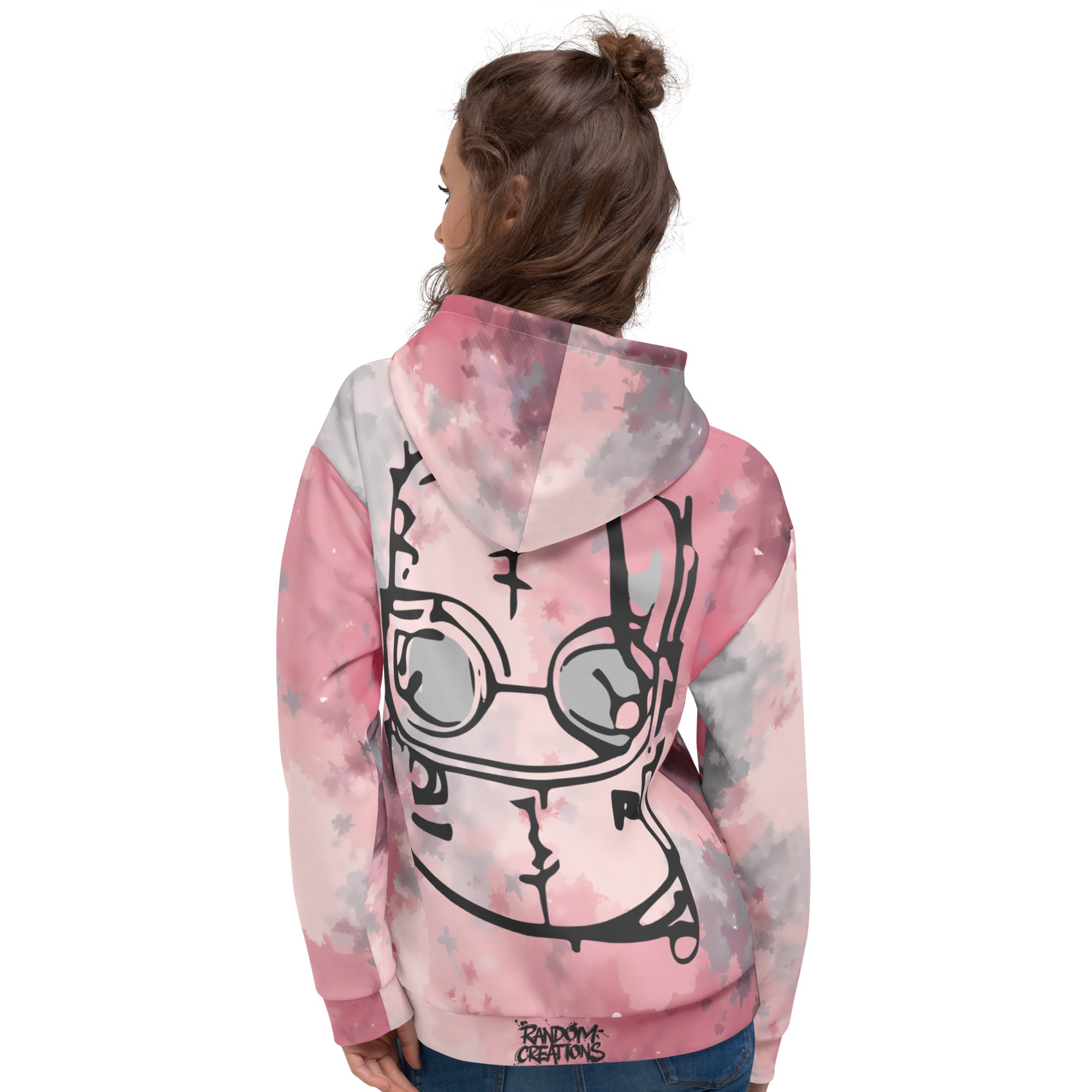 Random Creations Abstract Pink - Women's Hoodie